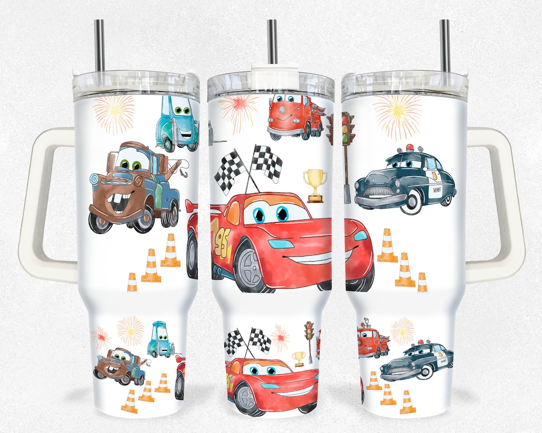 Cars Libbey 40z Tumbler- Sublimation Design - 40oz Tumbler Sublimation ...