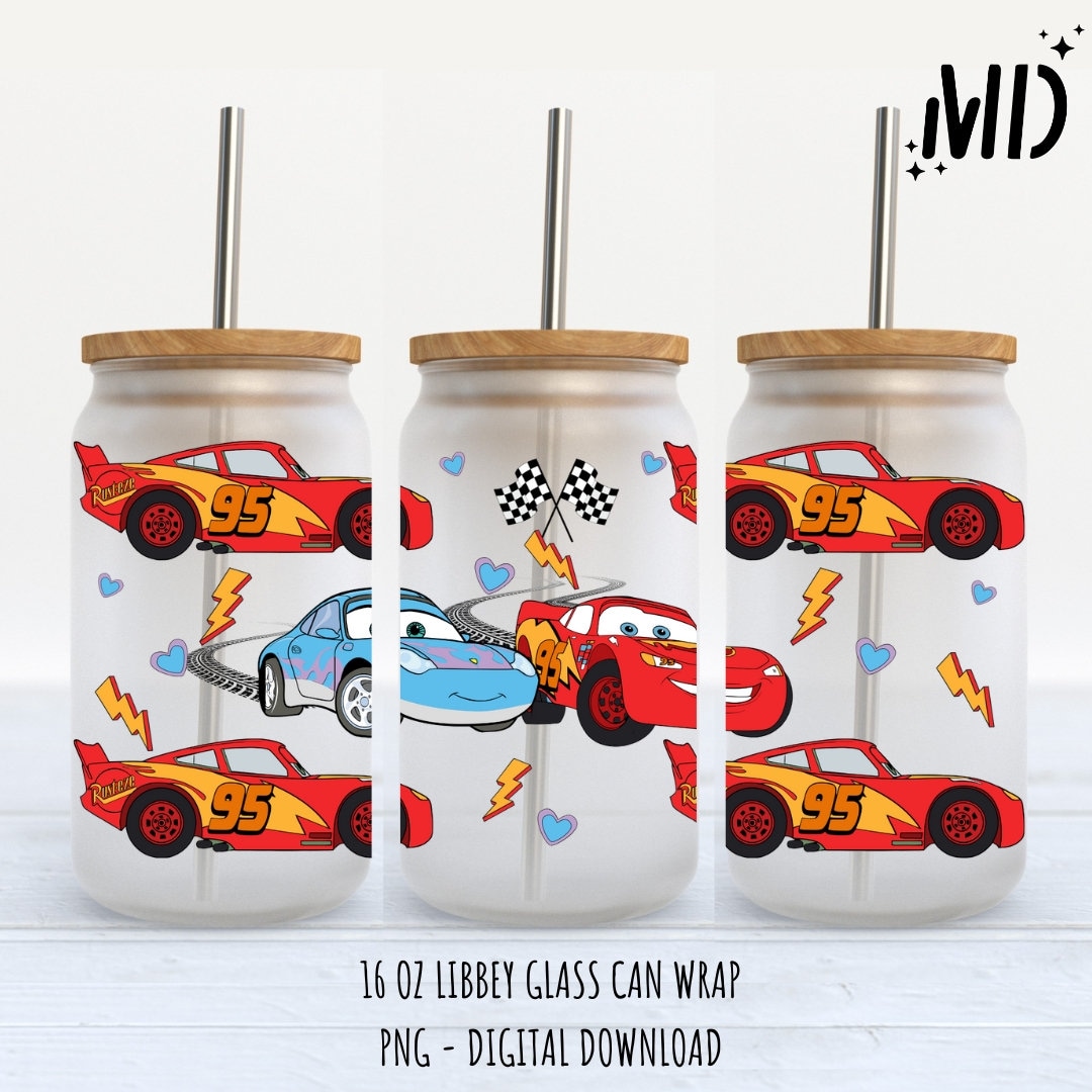 Cars Libbey 16oz - Sublimation Design - Sublimation Design Digital ...