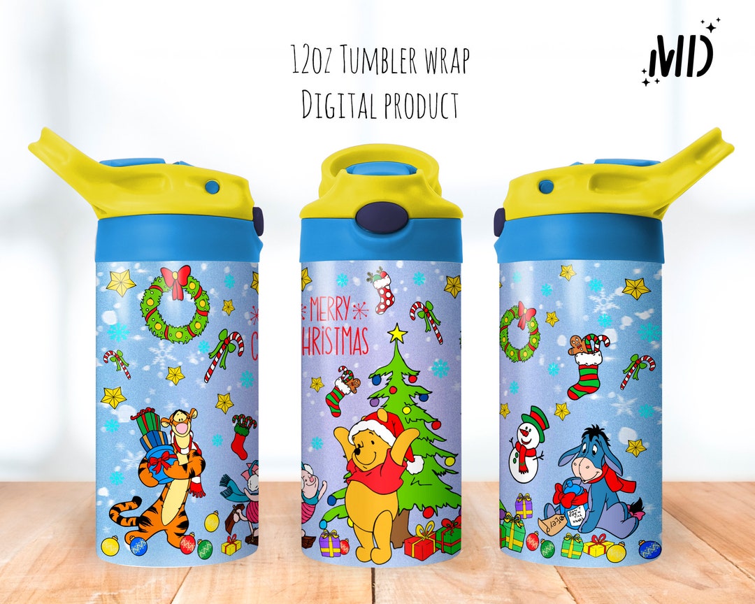 Christmas Cartoon Tumbler Png, Kids Sippy Cup 12oz, Flower Flip Top ...