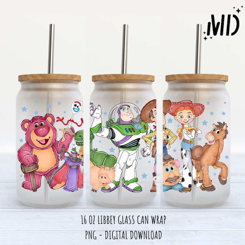 Toy Story Can Cup Glass - Etsy