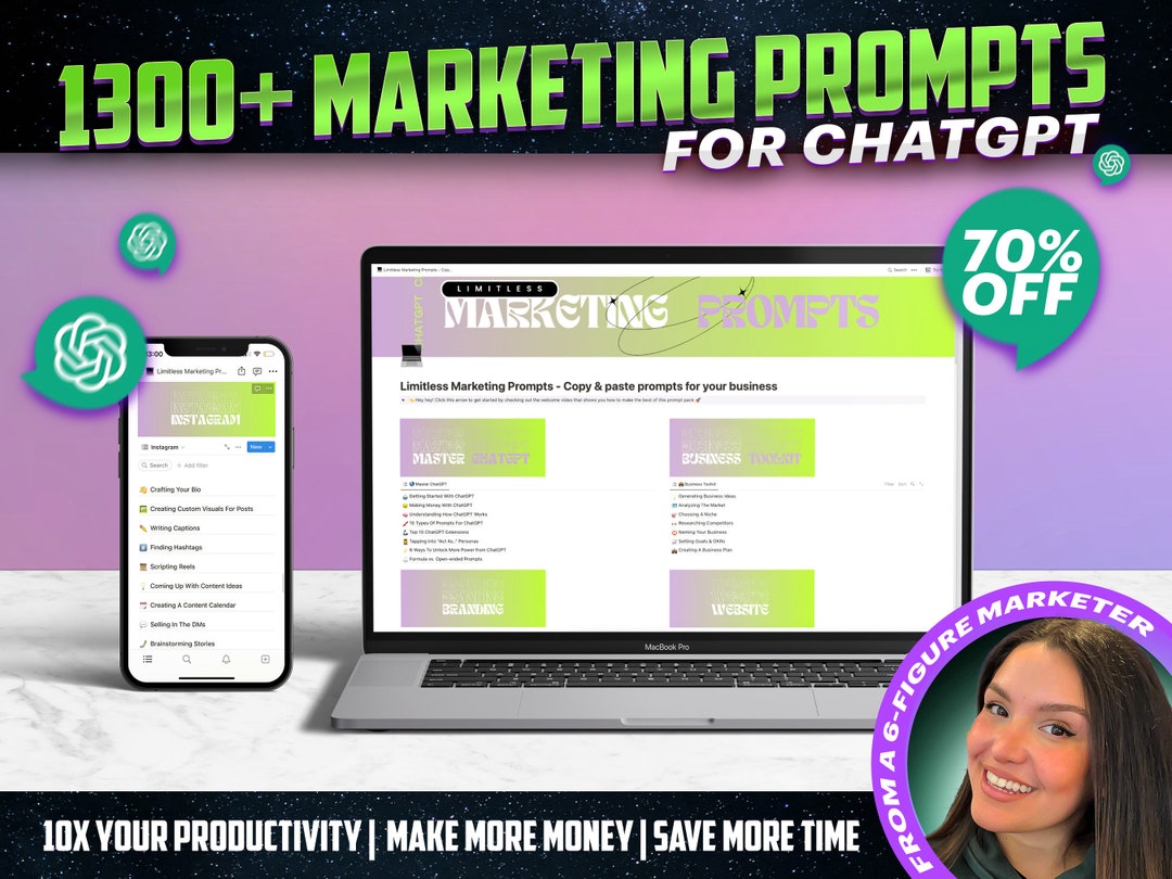 Chatgpt Prompts for Marketing, Chatgpt Marketing Commands, AI Prompts ...