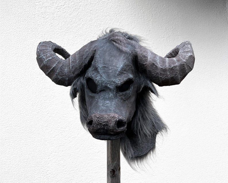 Handcrafted Minotaur Mask Unique Fantasy Mythology Beast Costume for ...