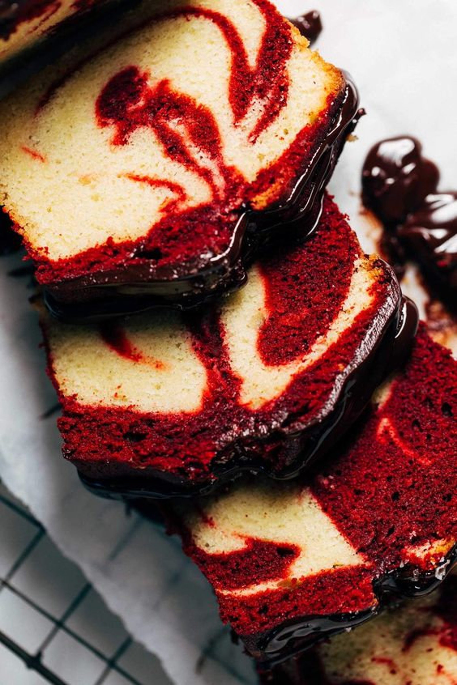 Marbled Red Velvet Loaf Cake Recipe Download - Etsy