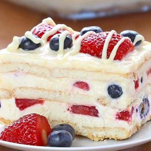 No Bake Berry Icebox Cake - Etsy