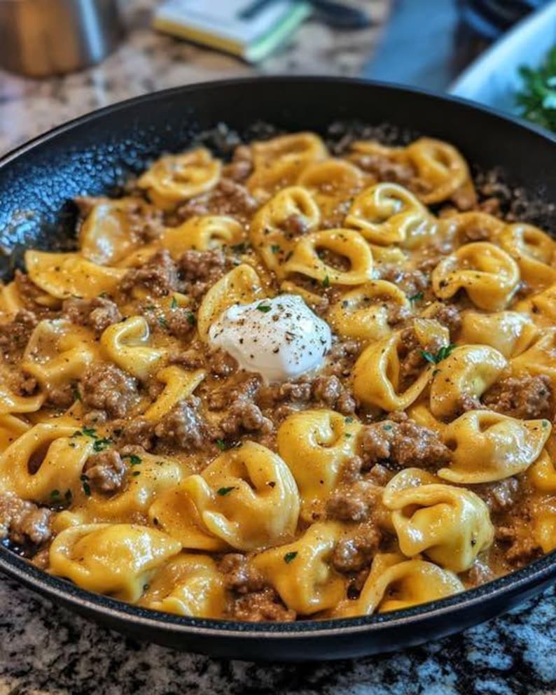 Homemade Creamy Beef Tortellini Download - Etsy