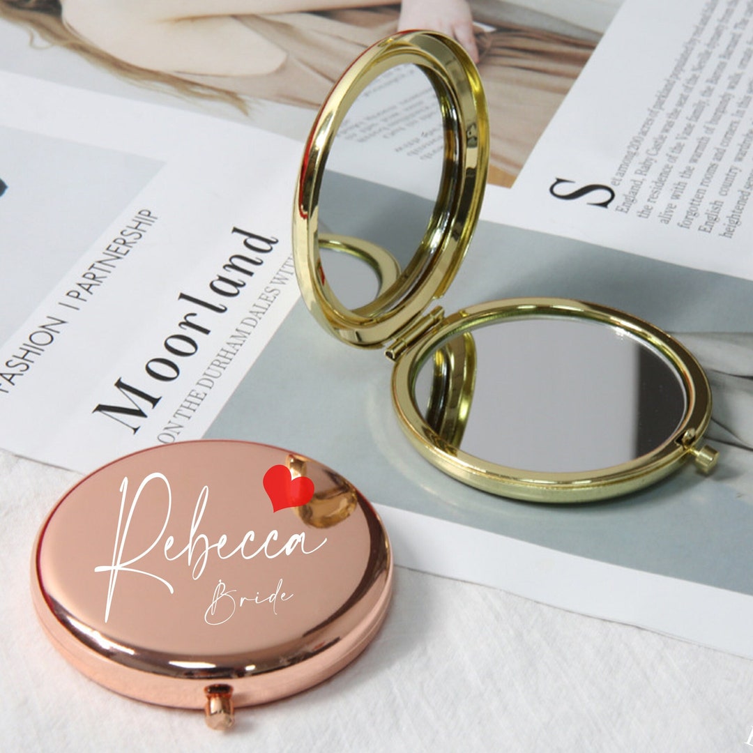 Personalized Compact Mirror,bridesmaid Gifts,wedding Gifts,bridal Party ...