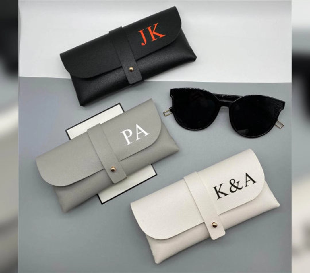 Personalized Leather Glasses Case,soft Glasses Case,bridal Party Gift ...