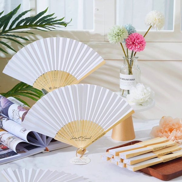 Personalized Hand Fans - Etsy