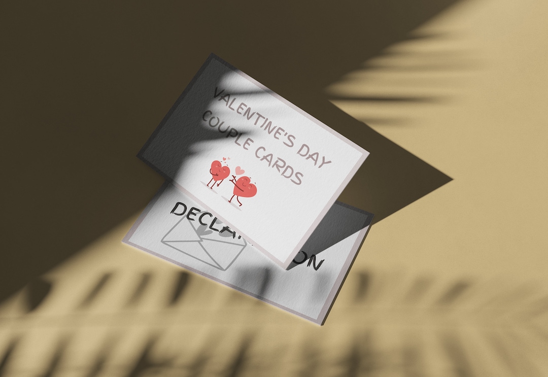 Valentine's Day Couple Cards / Cards With Favors - Etsy