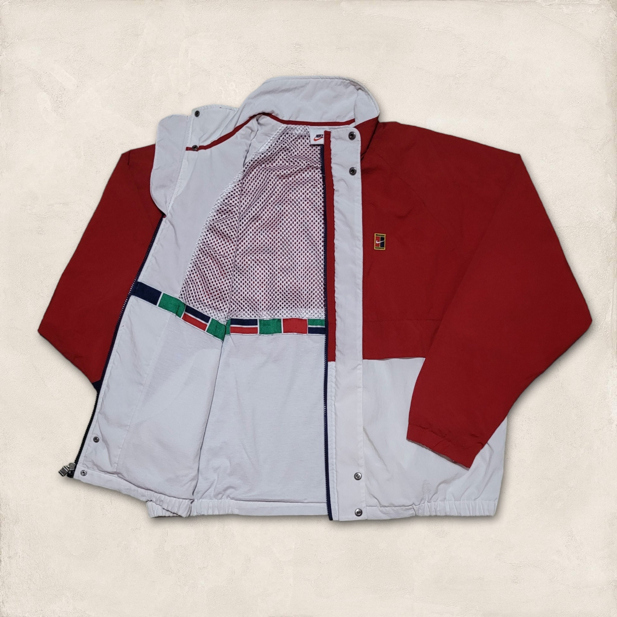 Vintage 90s Nike Court Jacket / Vintage 90s Nike Court Track Jacket ...