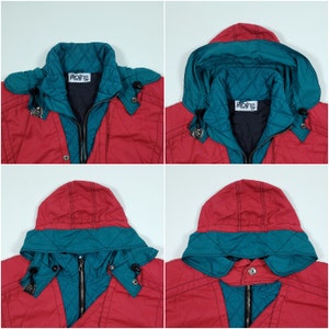 Vintage 80s 90s Proline Shogun Look Winter Jacket / Vintage Red Green ...