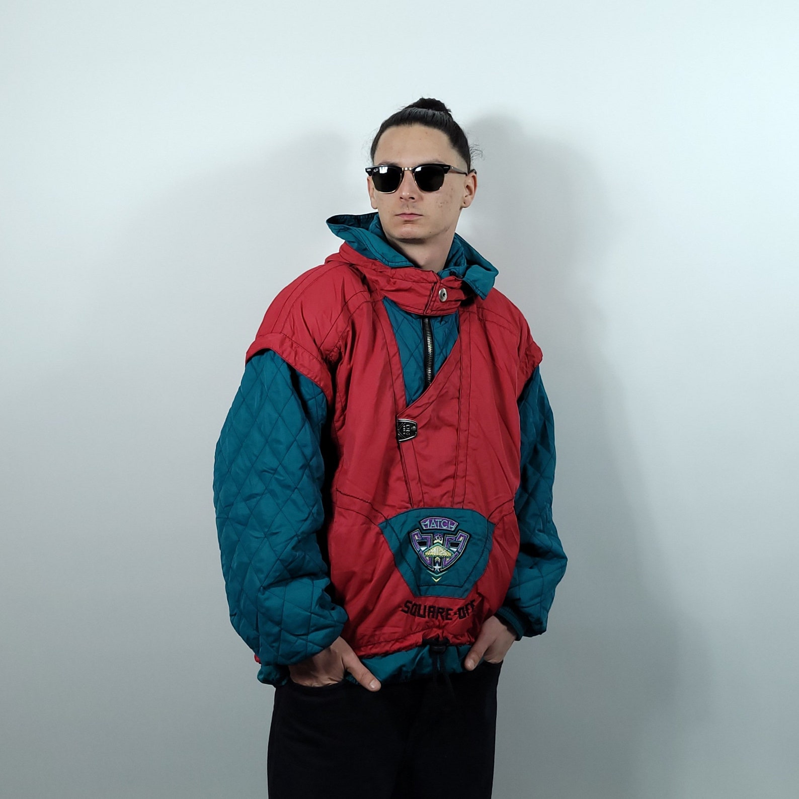 Vintage 80s 90s Proline Shogun Look Winter Jacket / Vintage Red Green ...