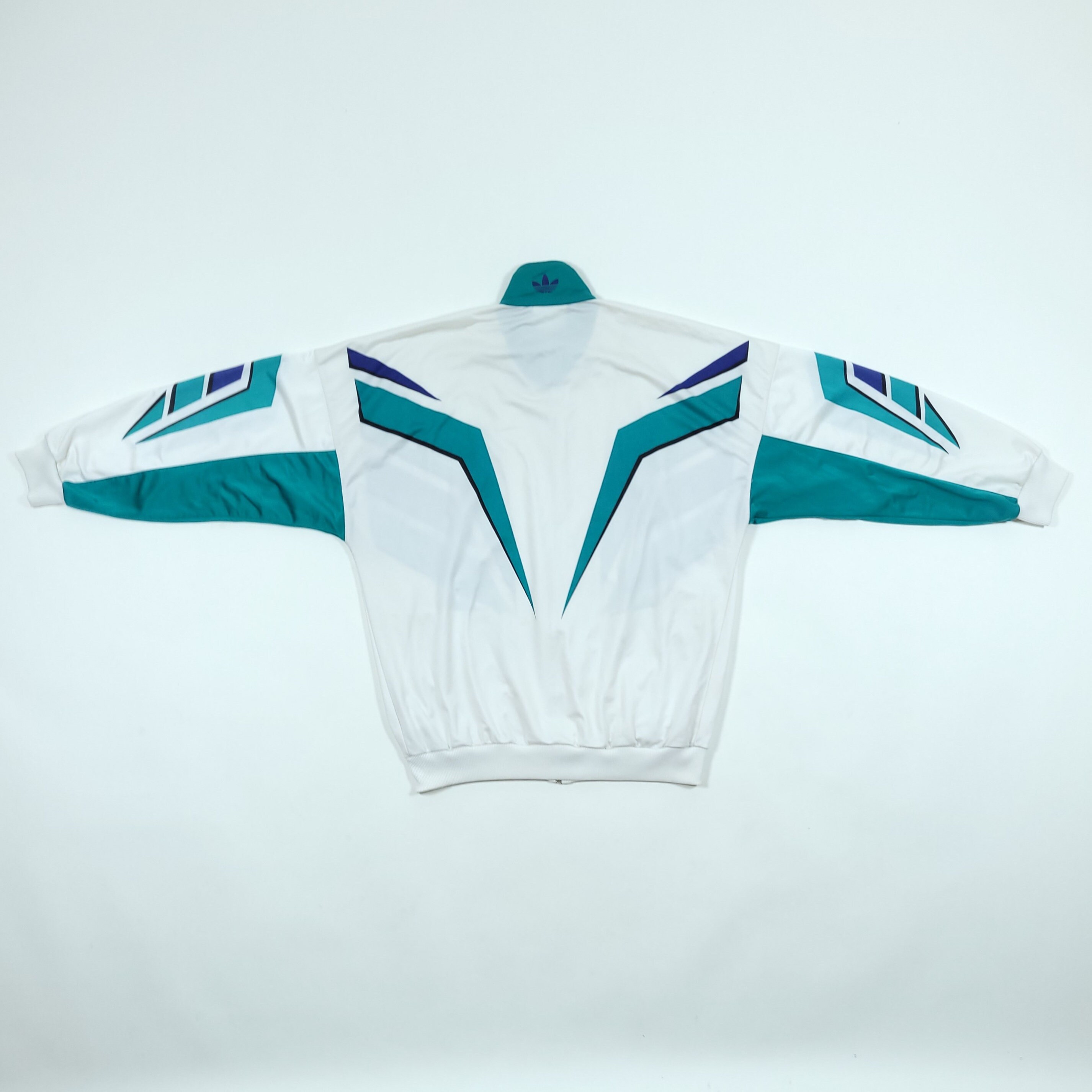 Very Rare Vintage Adidas Originals White Green Geometric Pattern ...