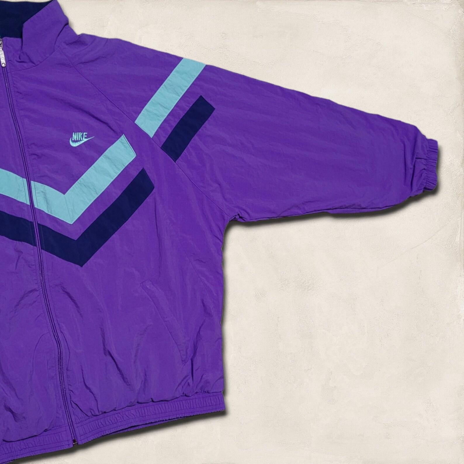 Vintage 90s Nike Purple Track Jacket / Retro Nike Track Top / Retro ...