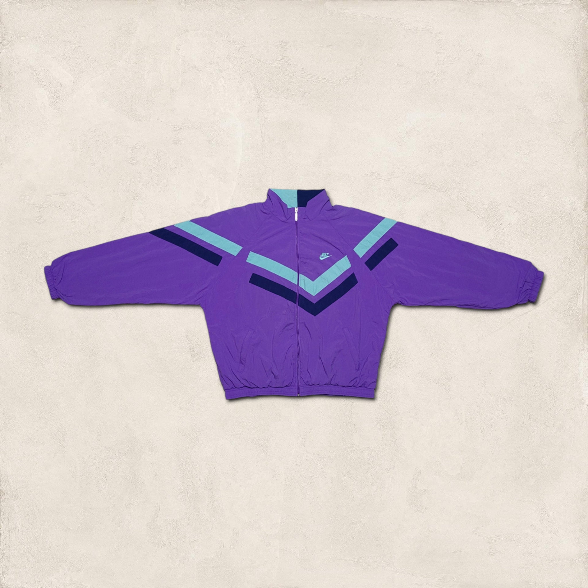 Vintage 90s Nike Purple Track Jacket / Retro Nike Track Top / Retro ...