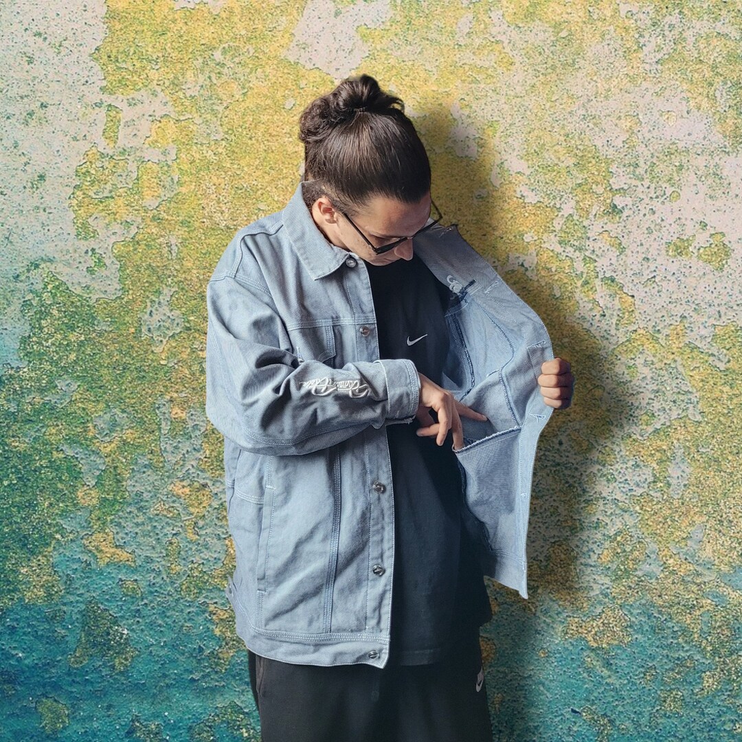 Vintage Damani Dada (dada Supreme) Denim Jacket Iconic Embroidered ...