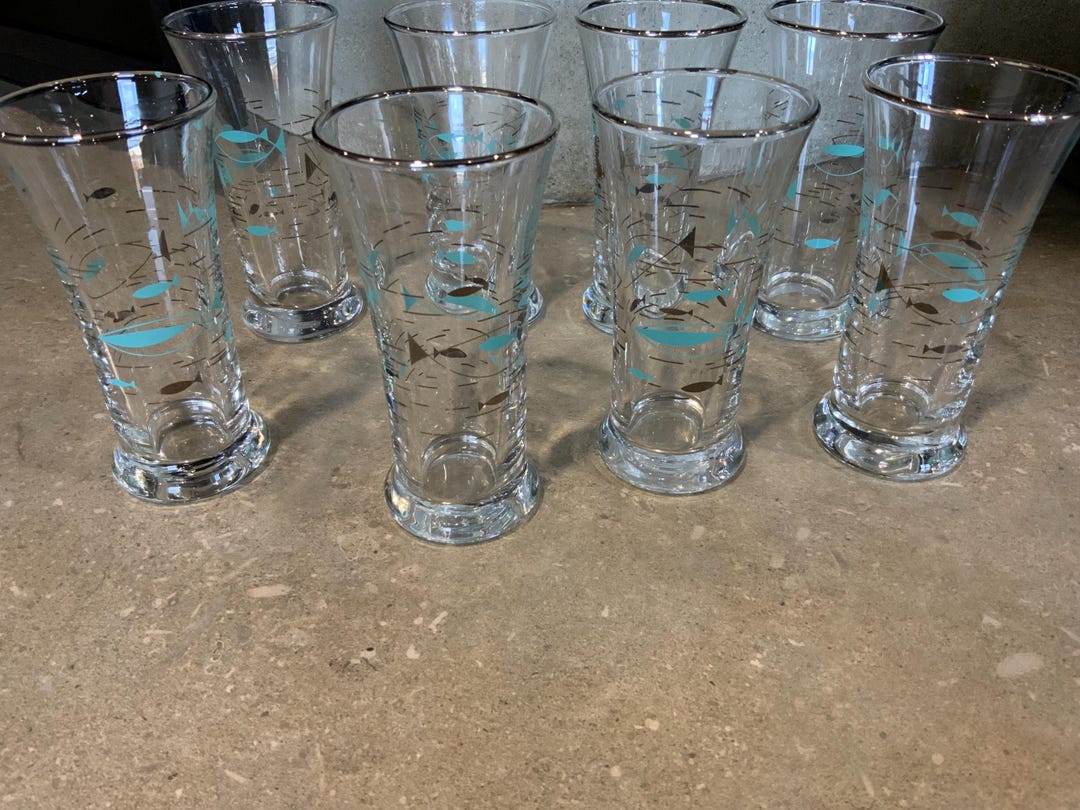 Atomic Midcentury Modern Fish Shot Glasses - Etsy