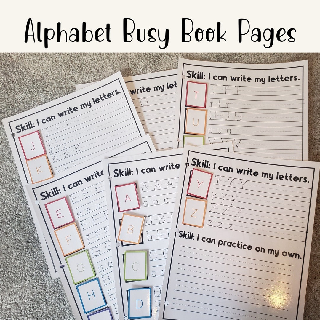 Alphabet Handwriting Practice, Dry Erase Alphabet Worksheet, Preschool ...