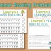 Summer Reading Log, Printable Digital Download, Personalized, Reading ...