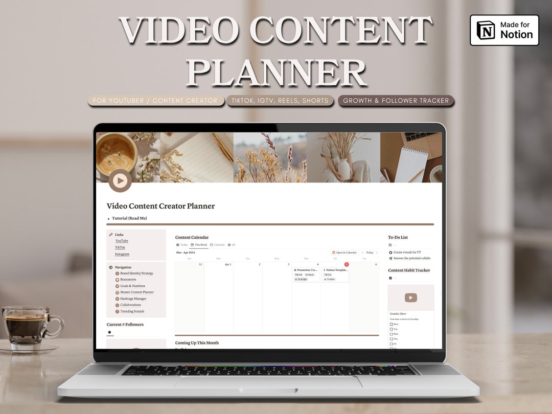 Notion Template Social Media Video Content Planner - Creators ...