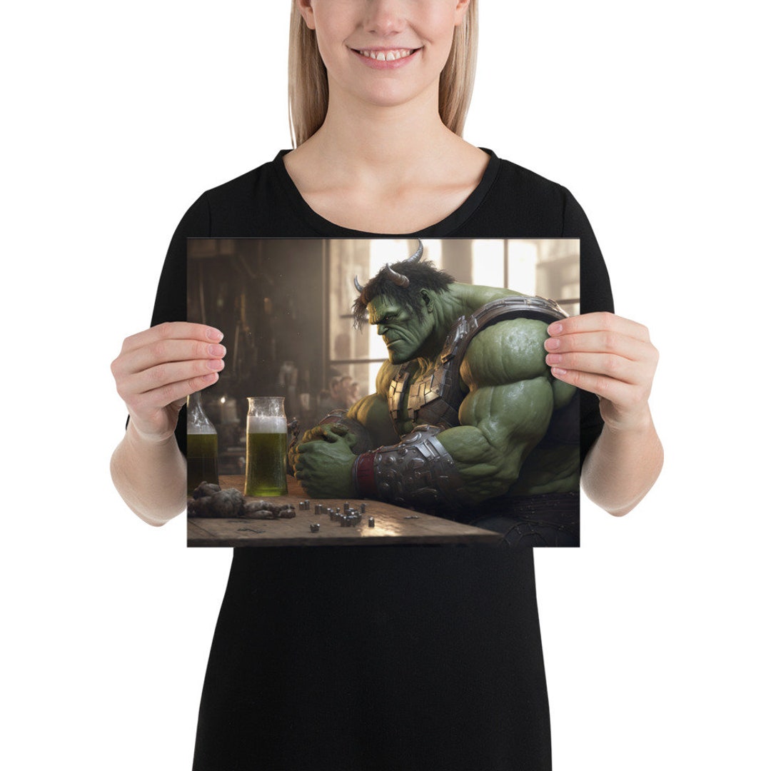 Hulk Beer Poster - Etsy