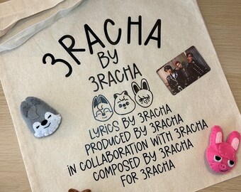3racha Tote Bag Stray Kids Tote Bag Skz Merch Kpop Merch - Etsy