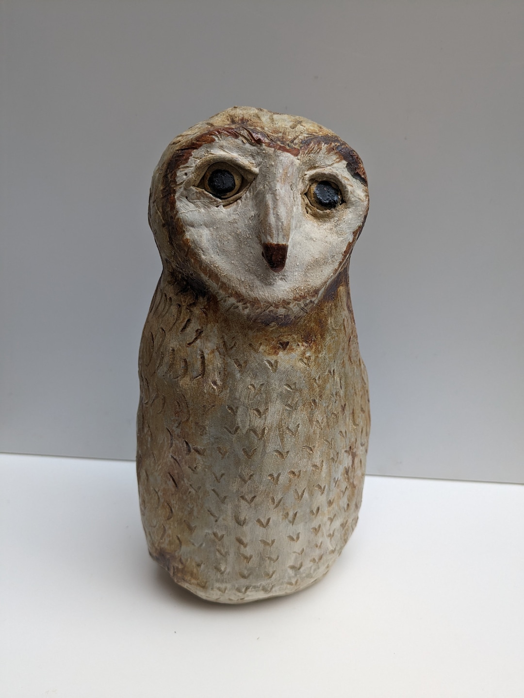 Ceramic Owl Sculpture - Etsy