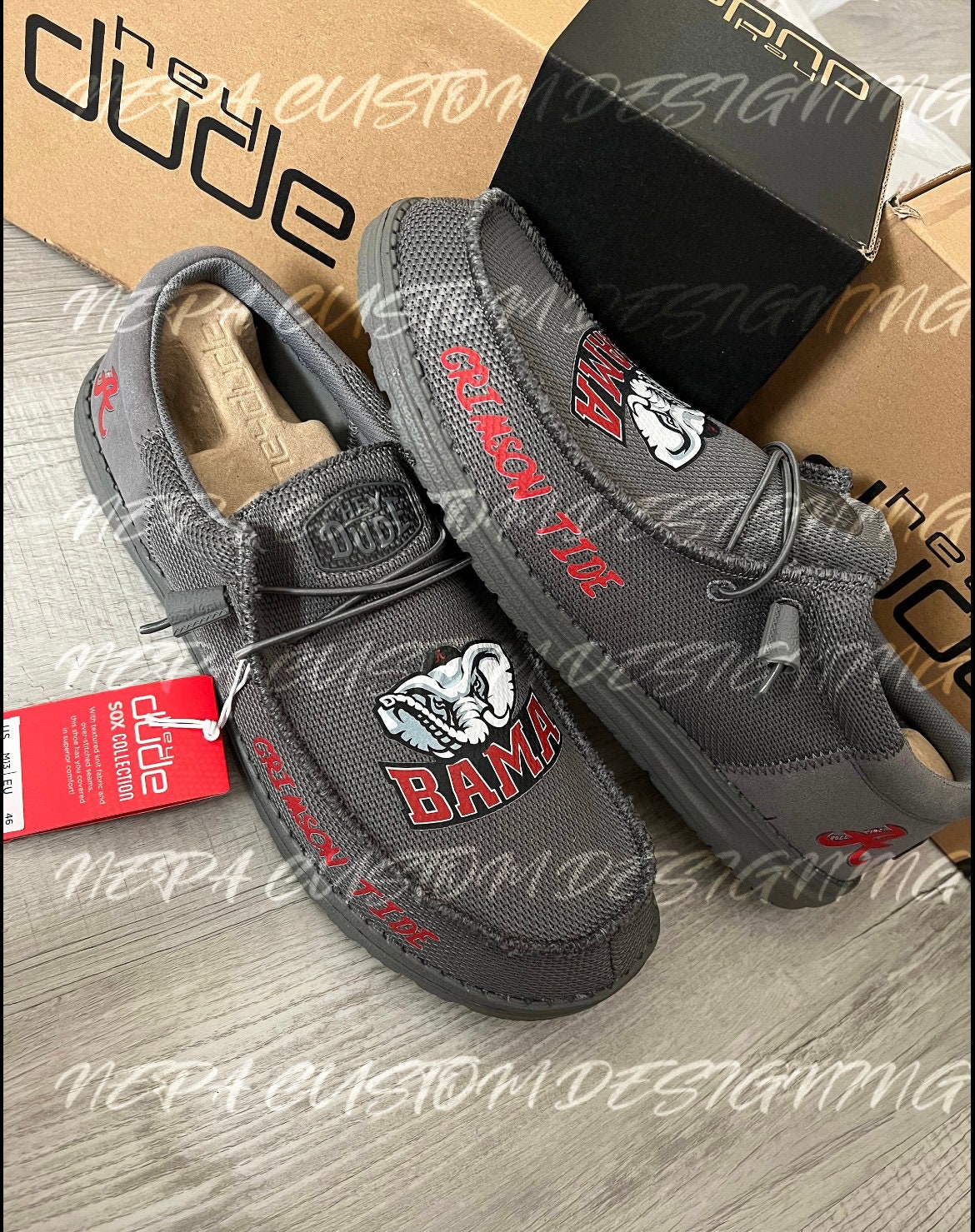 CUSTOM UGA Vince Signature Edition Black Hey Dudes Nepa, 57% OFF