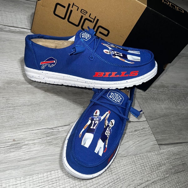 Buffalo Bills Hey Dudes - Etsy