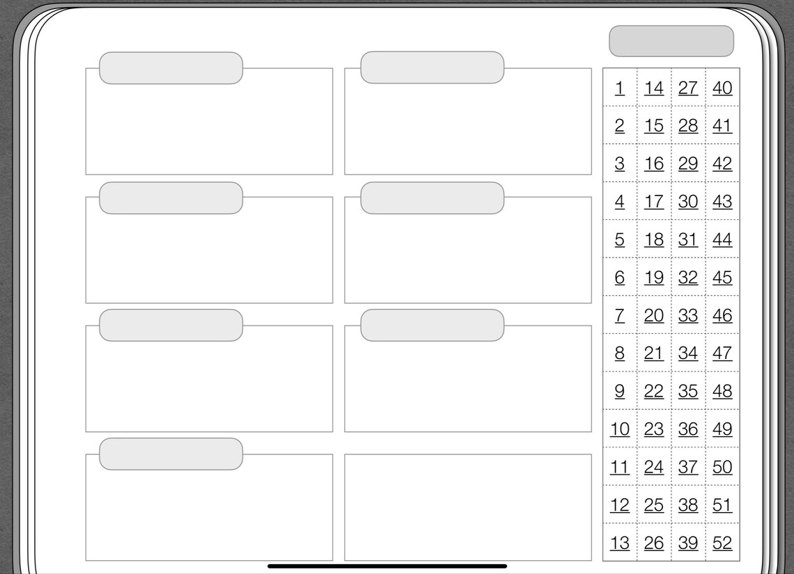 Digital Journal | 52 Week Digital Journal With Hyperlinks | Goodnotes ...