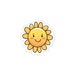 Smiling Sun Sticker - Etsy