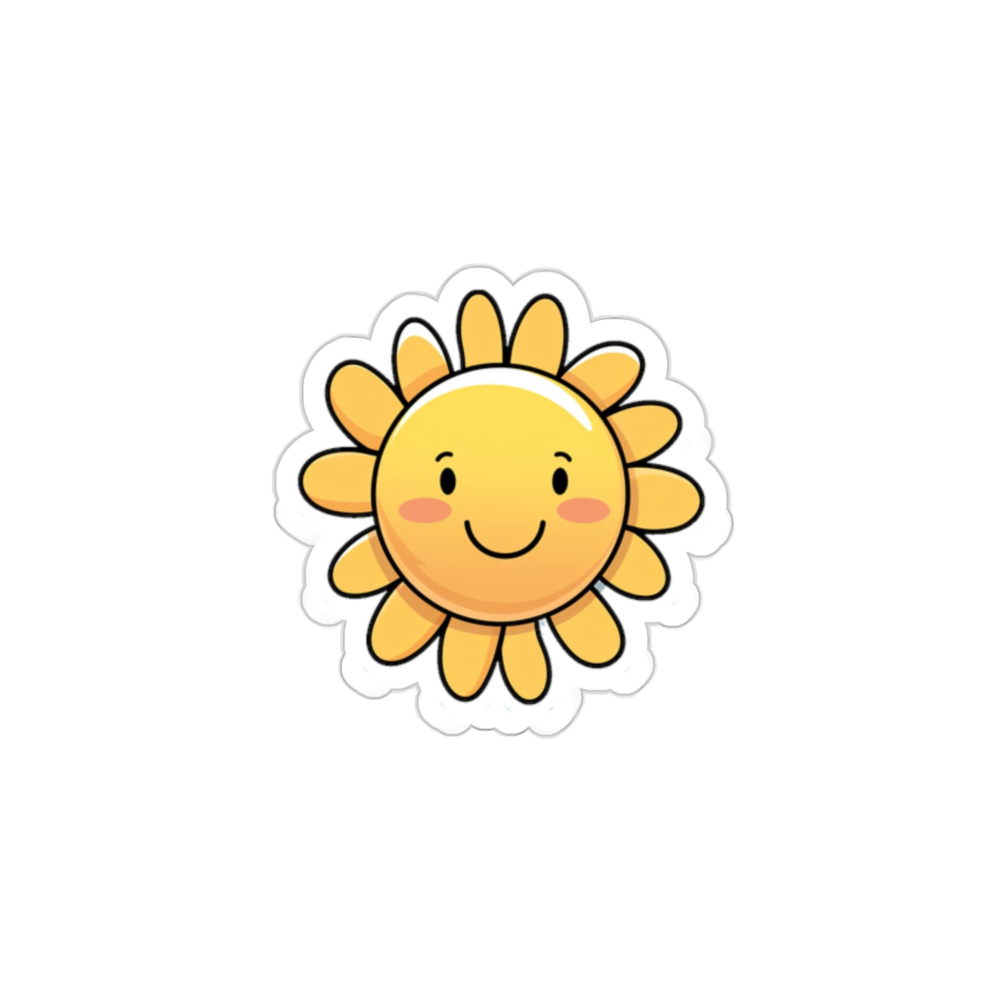 Smiling Sun Sticker - Etsy