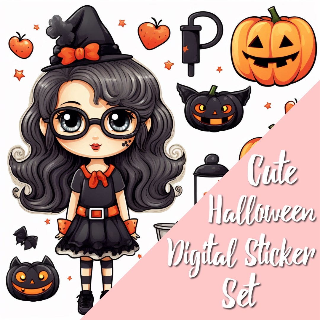 Halloween Digital Sticker Set | Digital Planner Stickers | Goodnotes ...
