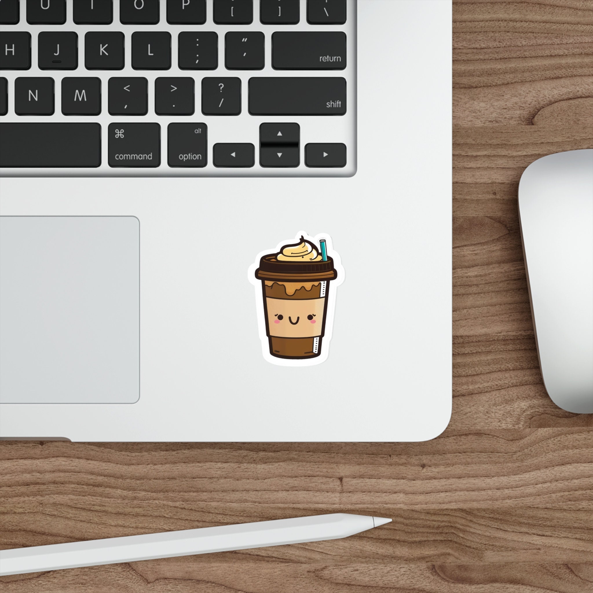 Coffee To-go Cup Kawaii Cartoon Die-cut Sticker - Etsy