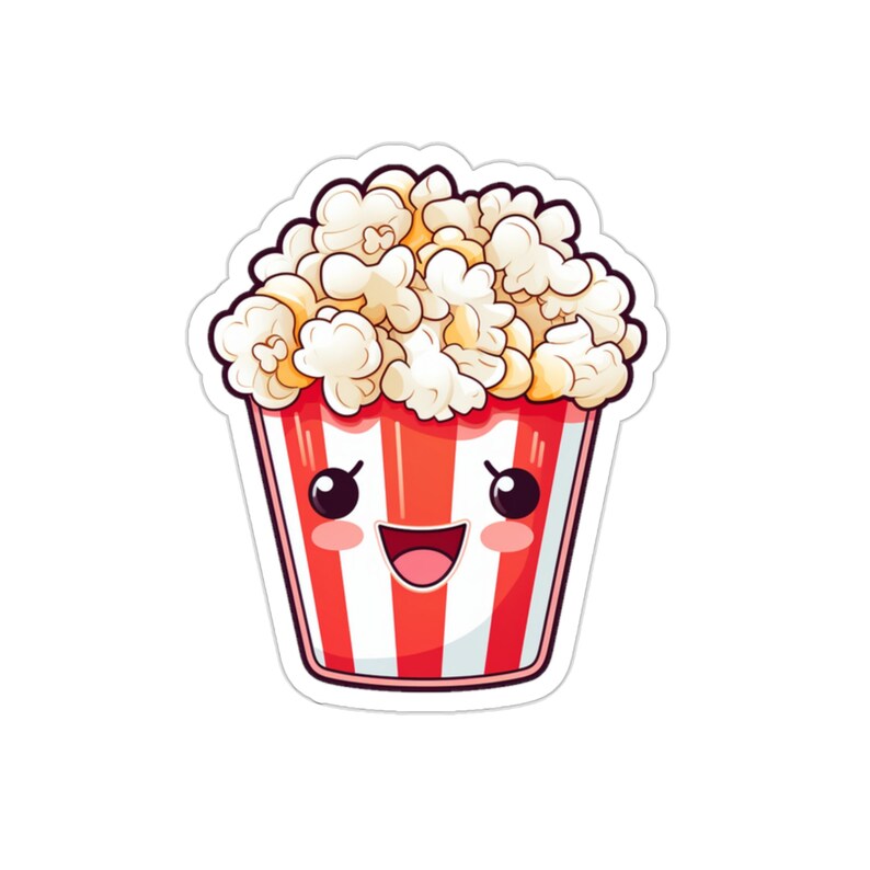 Popcorn Sticker - Etsy
