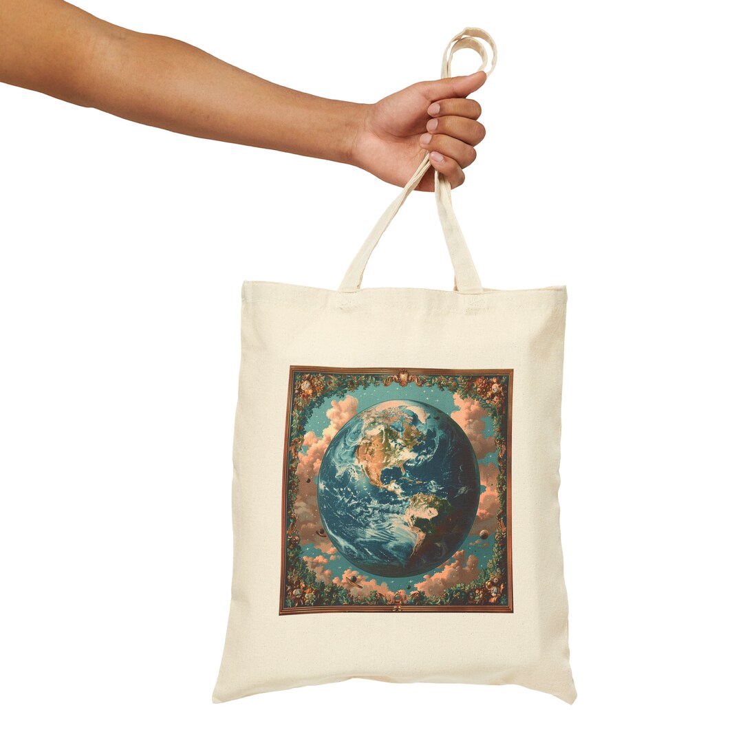 Earth Day Cotton Canvas Tote Bag, Earth Day 2024, Tote Bag, Earth Bag ...