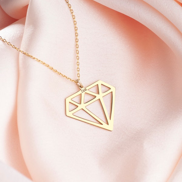 Diamond Necklace - Etsy