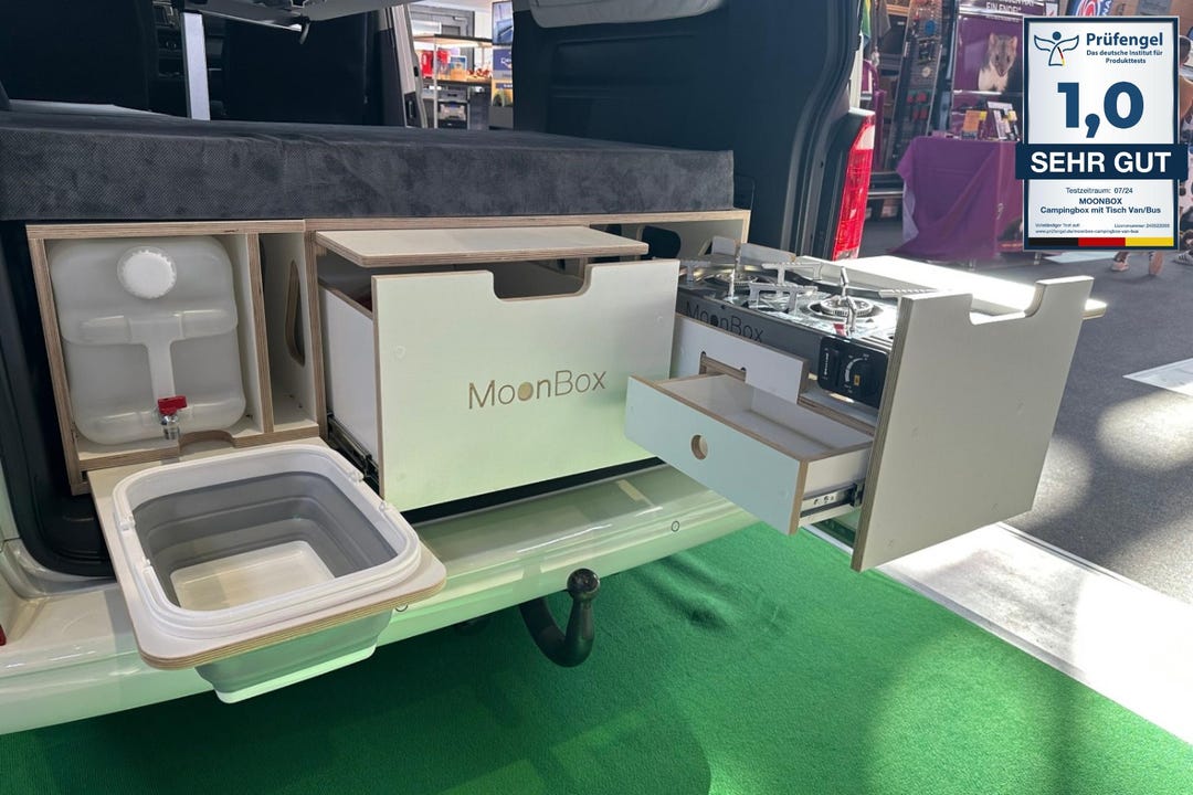 Moonbox Camping Box With Table Van/bus 119 Cm Modify White Edition - Etsy