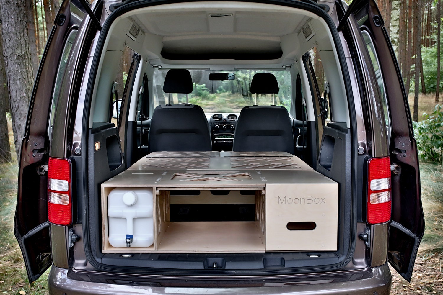 Moonbox Camping Box Laminated Camping Kitchen Sleeping System VW Van ...