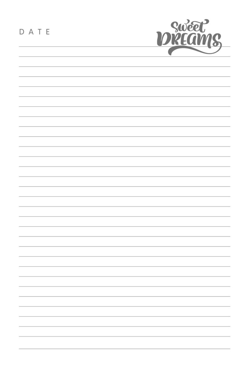Dream Journal Interior 120 Pages for KDP Publishing PDF File Template ...