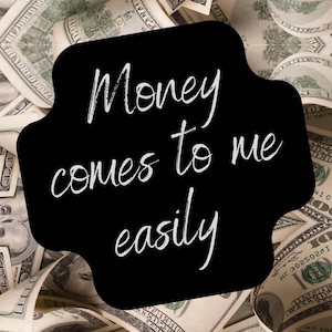 Money Comes to Me Easily Digital Printable Downloadable Wall Art File ...