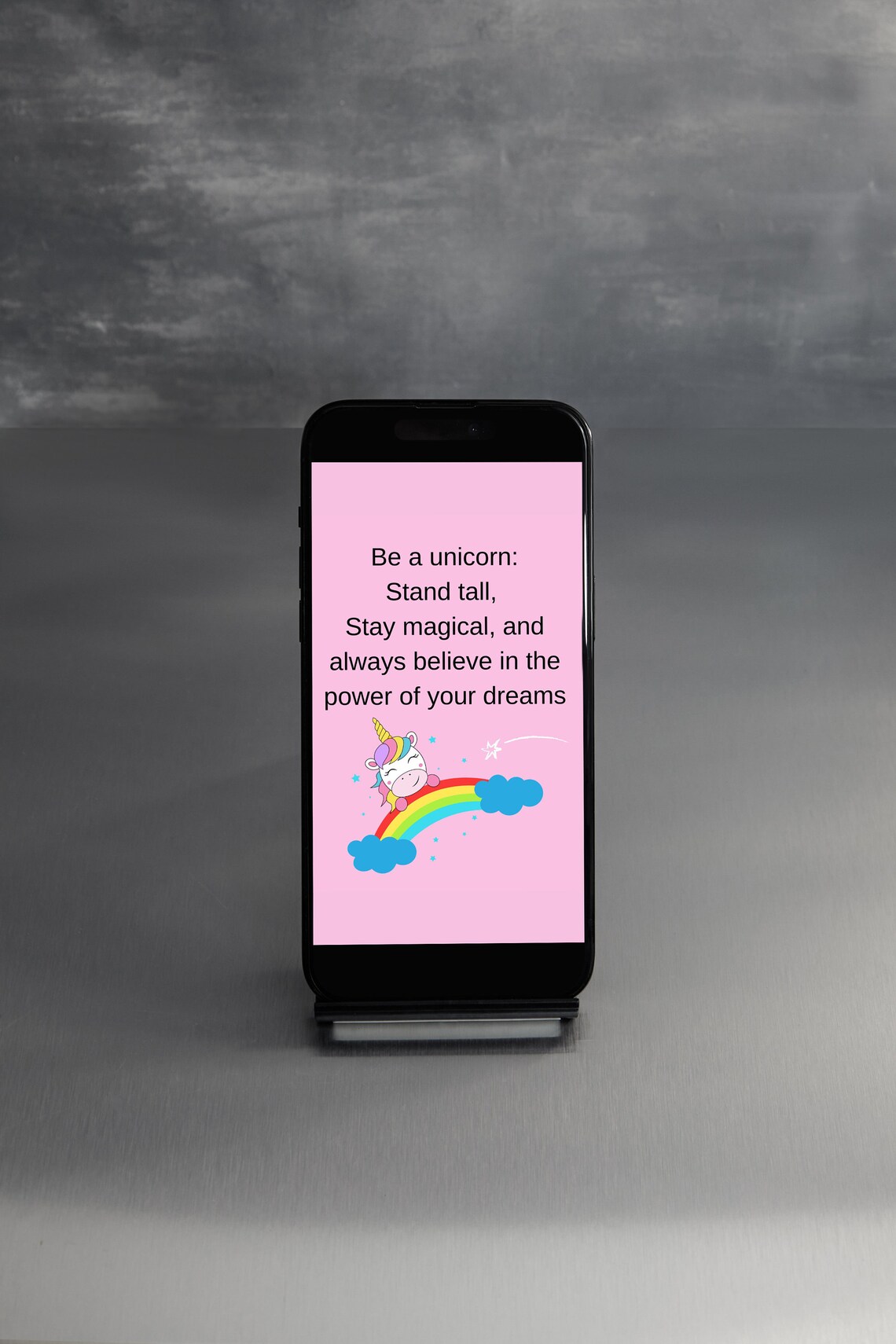 Unicorn Quote Phone Tablet Wallpaper, Digital File PNG, Novelty ...