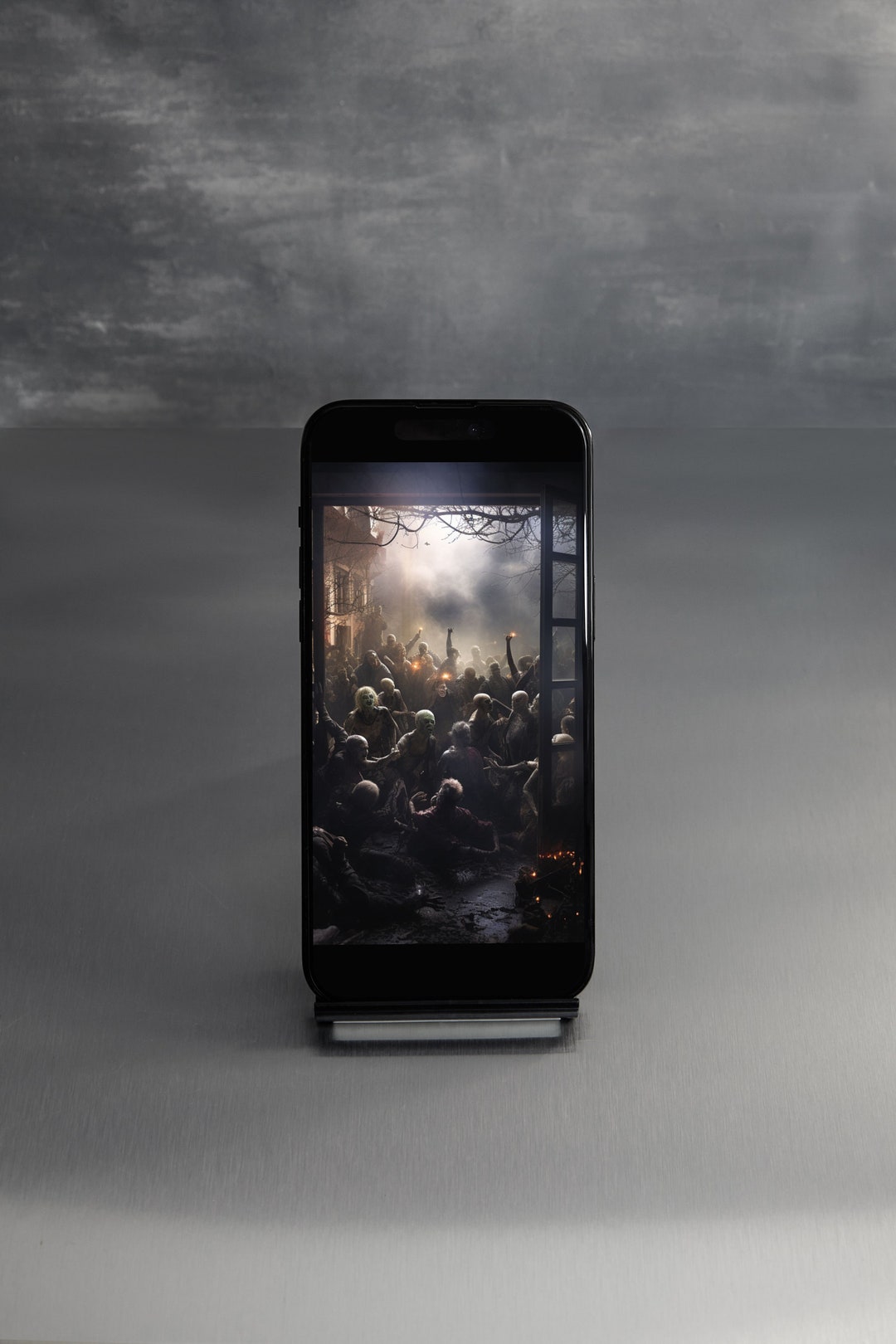 Zombie Apocalypse Phone Wallpaper, Horror Mobile Background (PNG ...