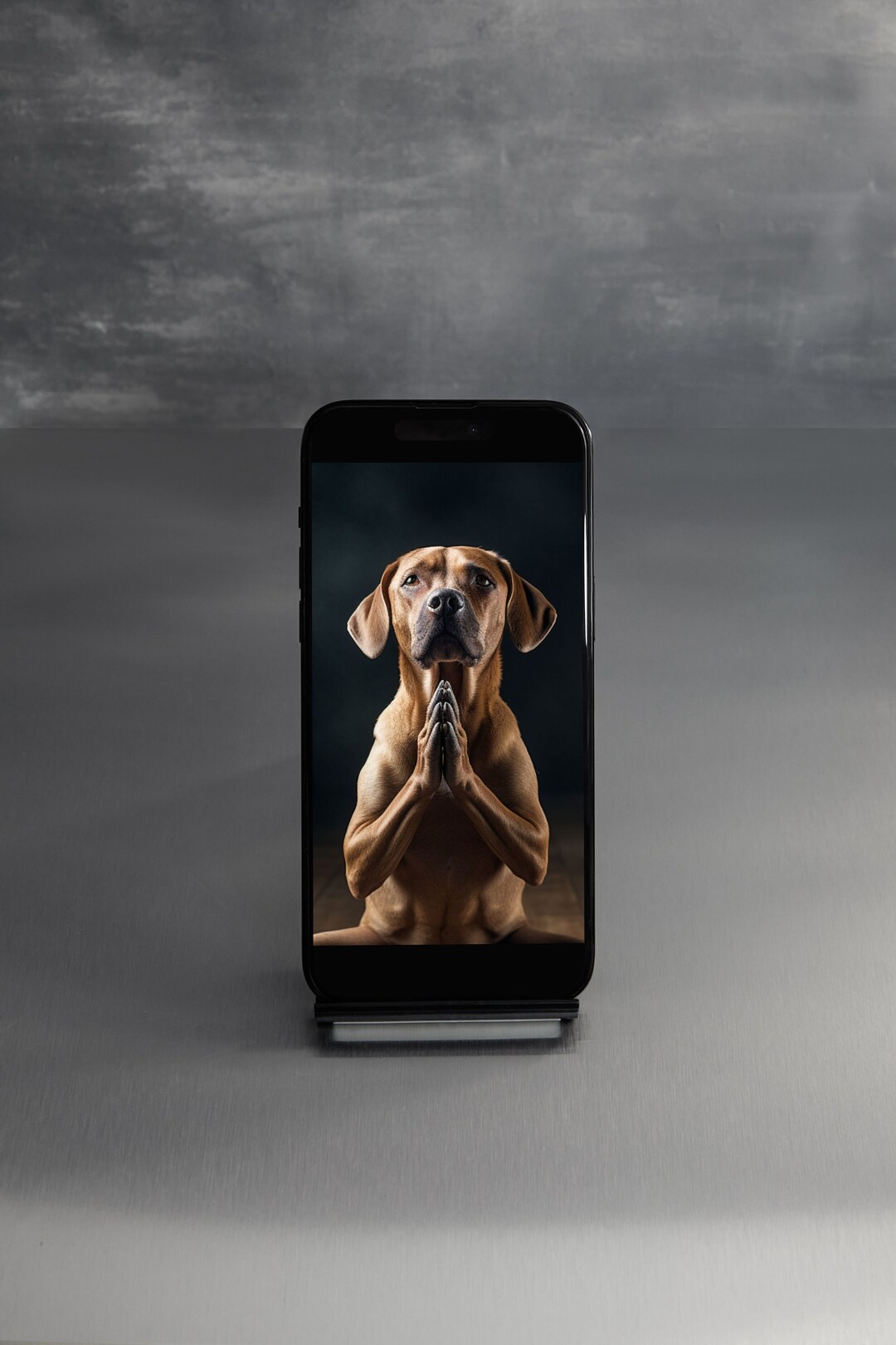 Praying Dog Phone Tablet Wallpaper, Digital File PNG, Novelty ...