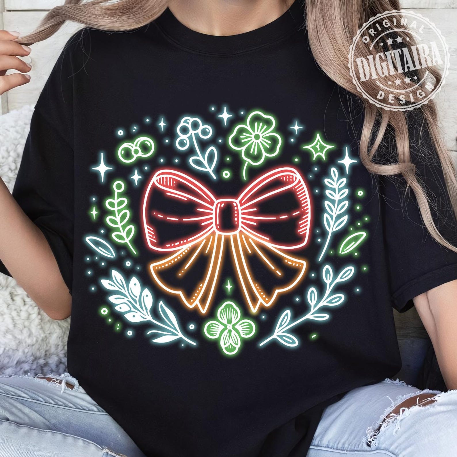 Neon Bow Png, Coquette Neon Png, Rainbow Png,girly Png,aesthetic Png ...