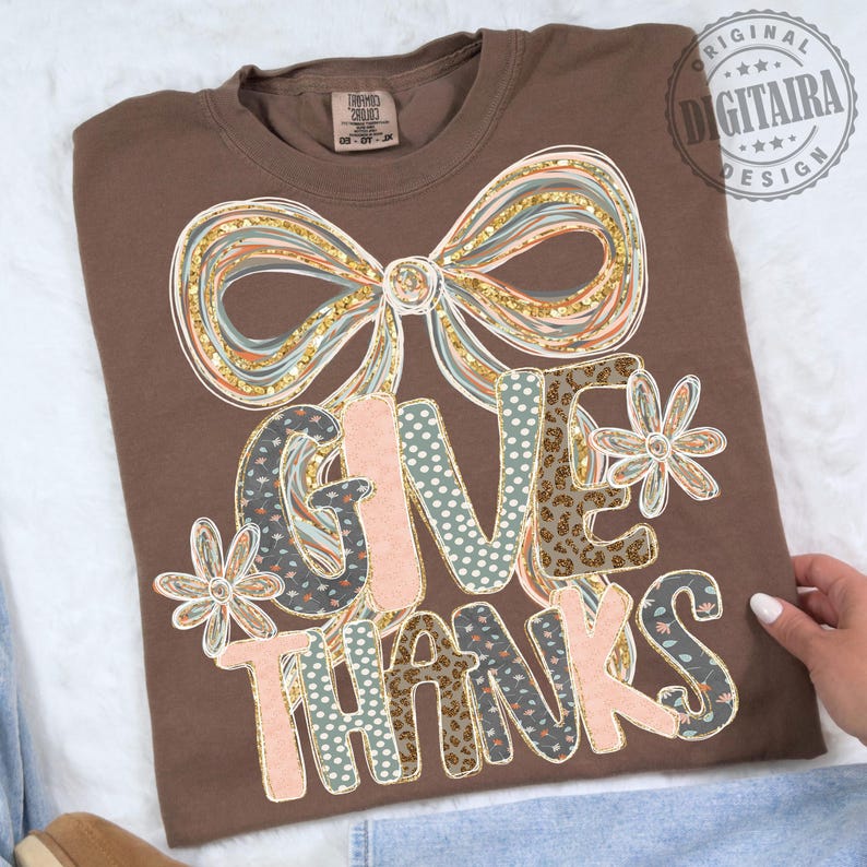 Give Thanks PNG, Thankful Coquette Png,thanksgiving Png, Fall Coquette ...