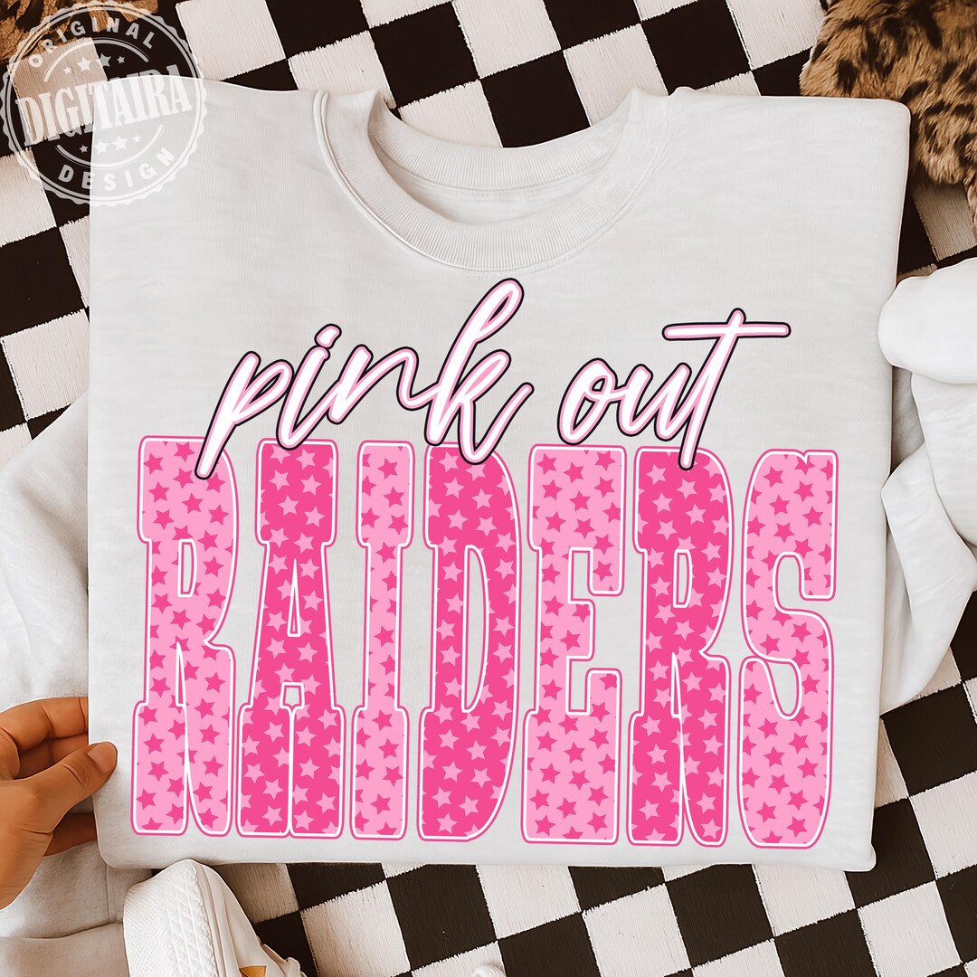 Raiders Png, Pink Out Raiders Png, Football Pink Out Png, Breast Cancer ...