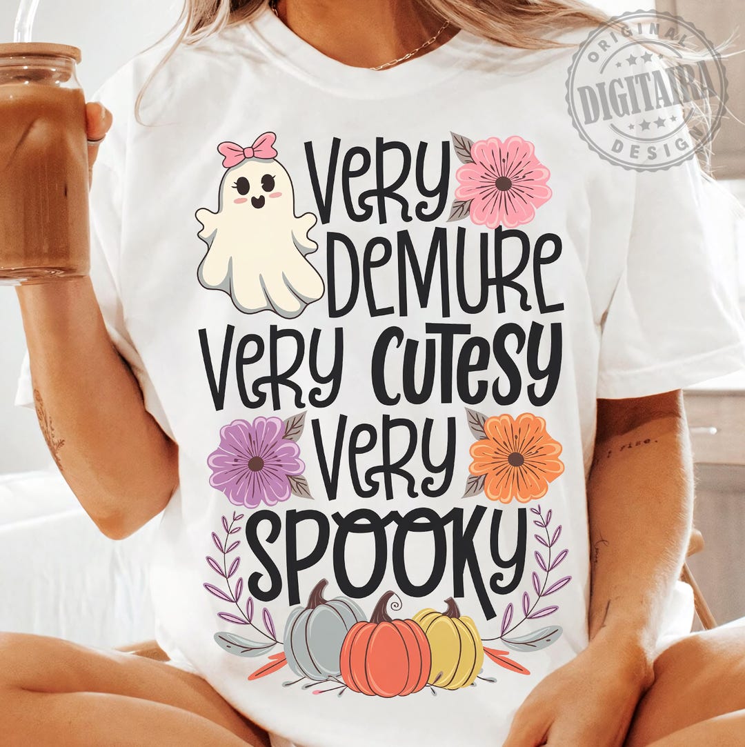 Very Demure Very Cutesy Very Spooky Png, Spooky Demure Png, Very Demure ...
