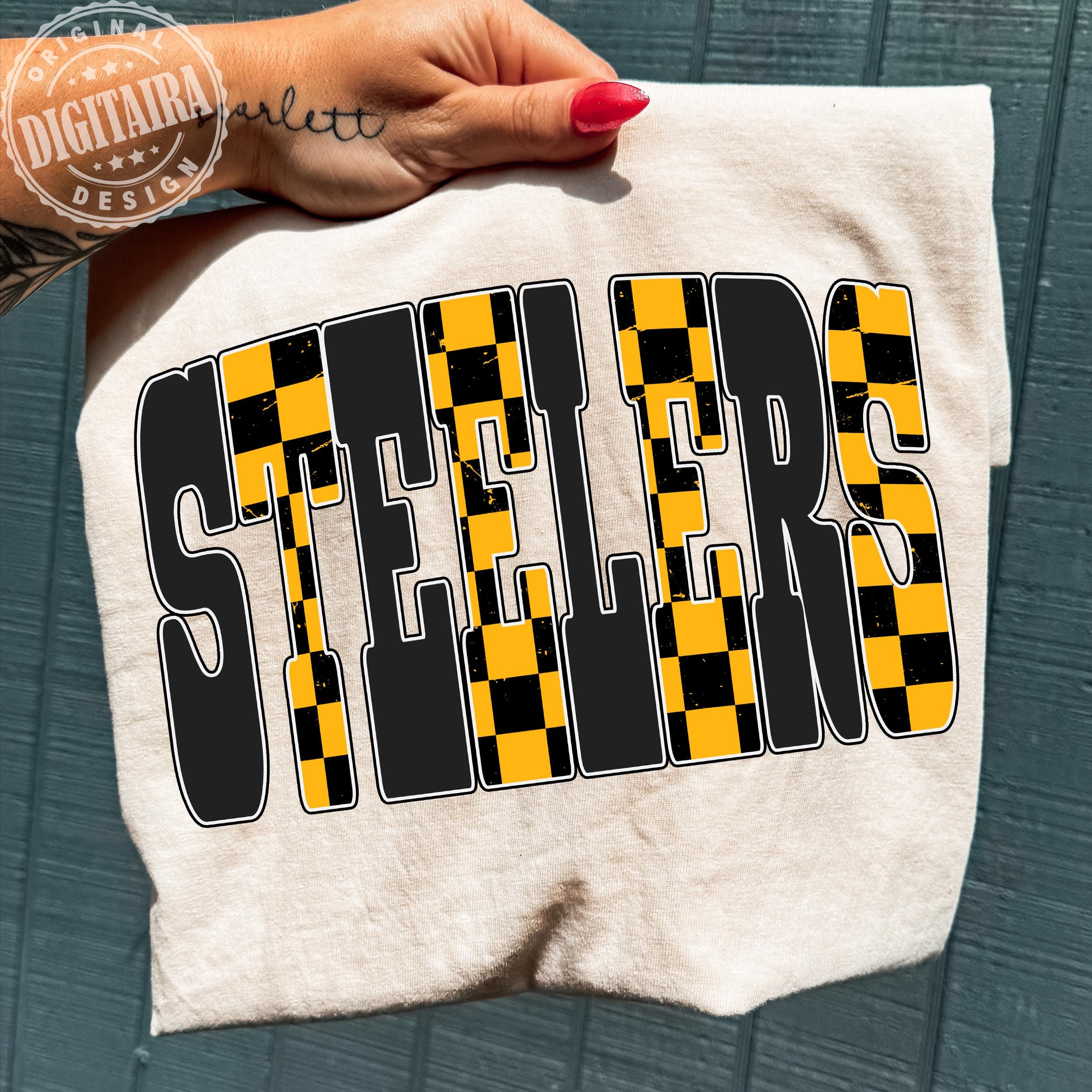Steelers Png, Checkered Png, Retro Steelers Sublimation,game Day Png ...