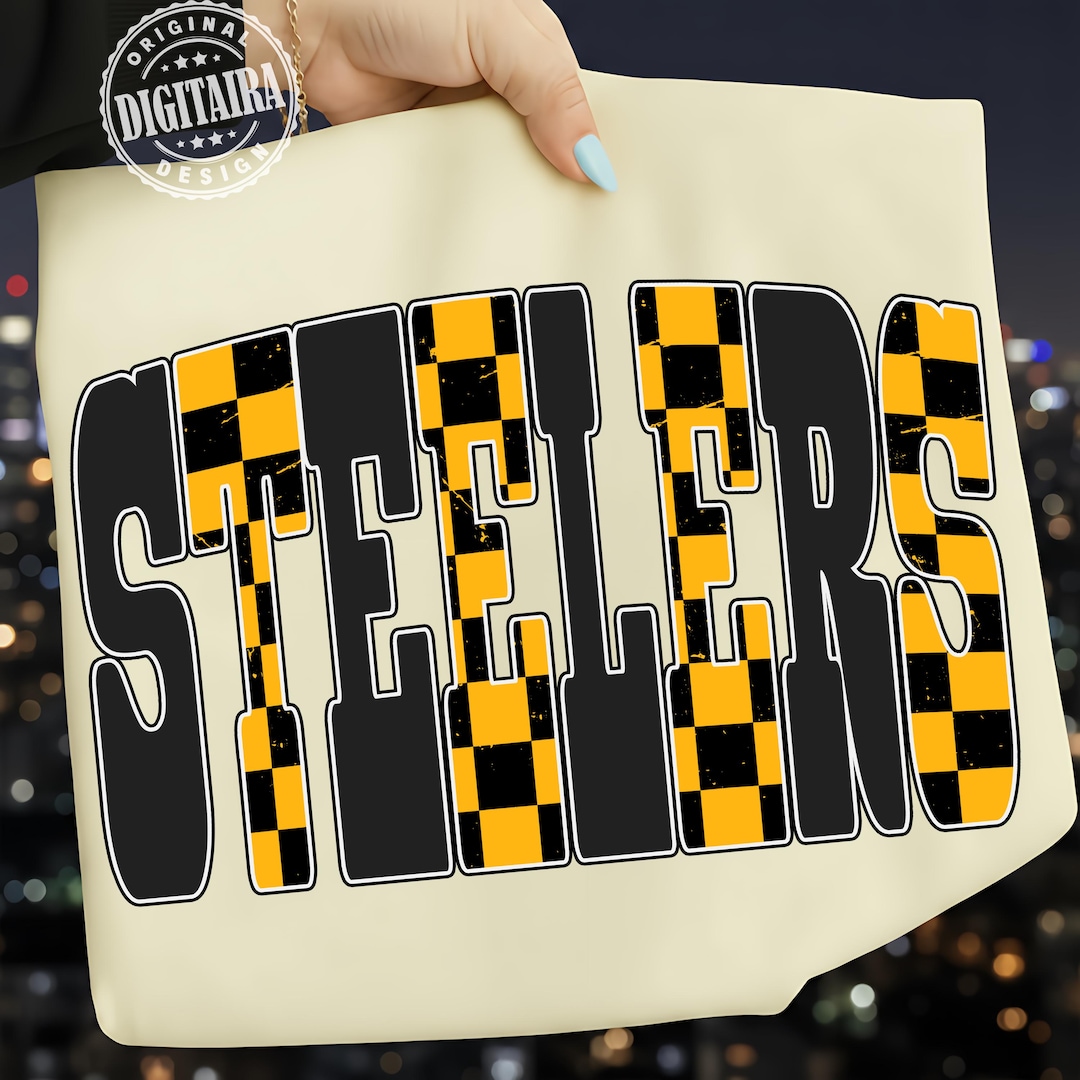 Steelers Png, Checkered Png, Retro Steelers Sublimation,game Day Png ...
